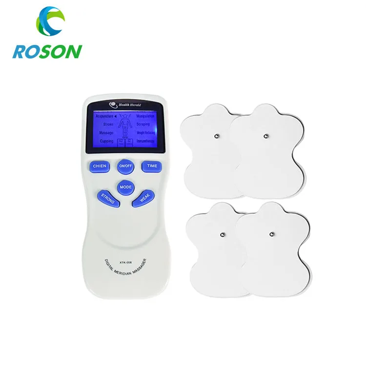 2-channel Mini Tens Unit Ems Pulse Vibrating Massager Pain Relief ...