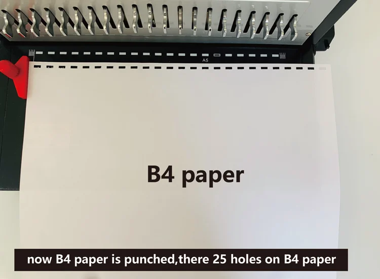 A4 Office Heavy Duty 35 Sheet Puncher Electric Book Binding Machine ...