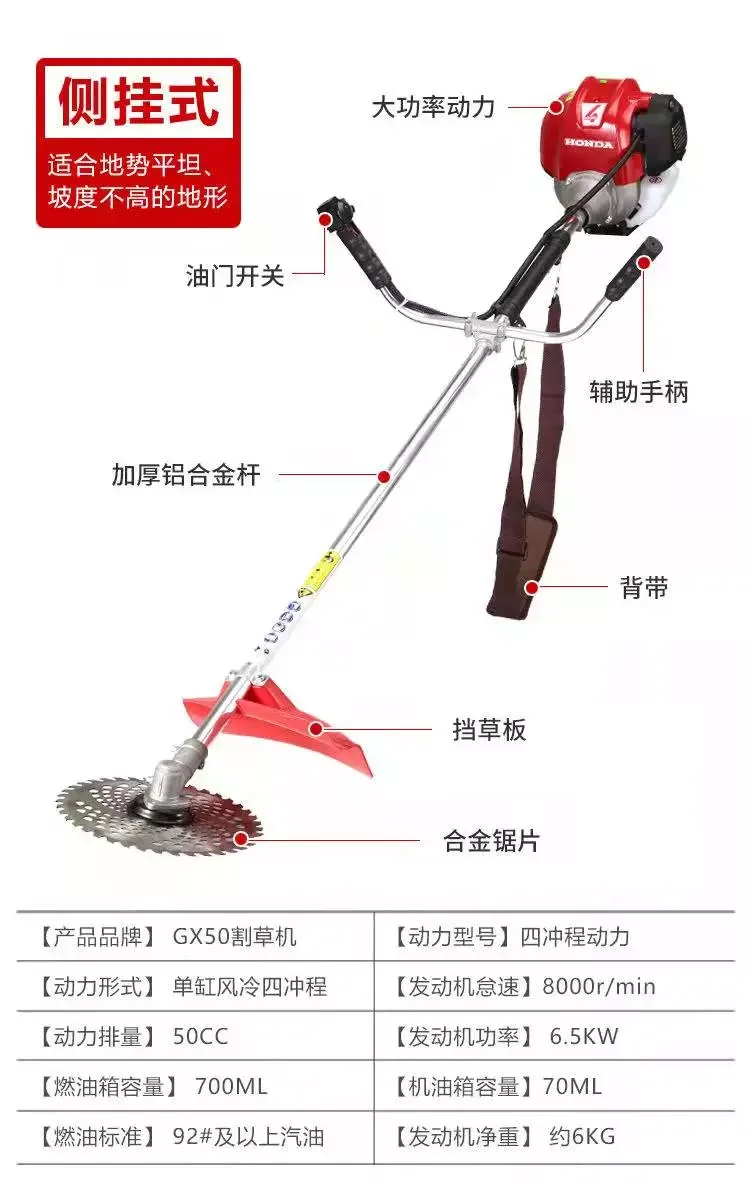 Japanese Honda Gx50 Engine Lawn Mower Brush Cutter 2-stroke Gasoline ...