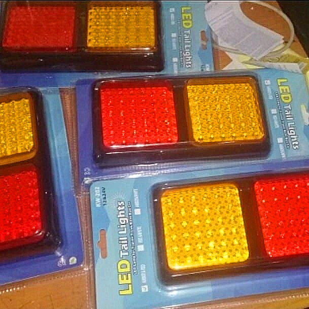 Dc 12-28v Led Tail Lights Auto Truck Three Colors Combination Tail ...