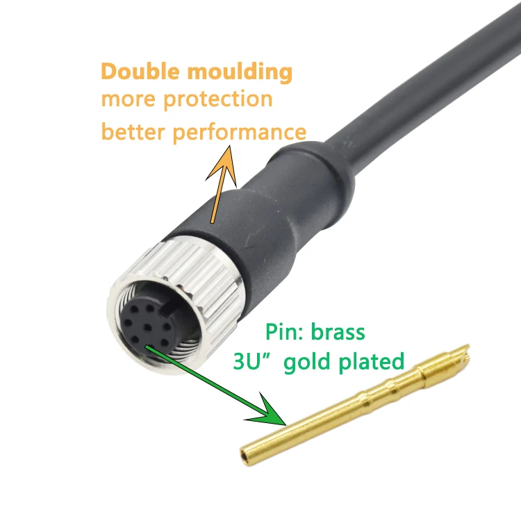 M5 M8 M12 M16 7/8 M23 Waterproof Solder Pcb Panel Mount Socket