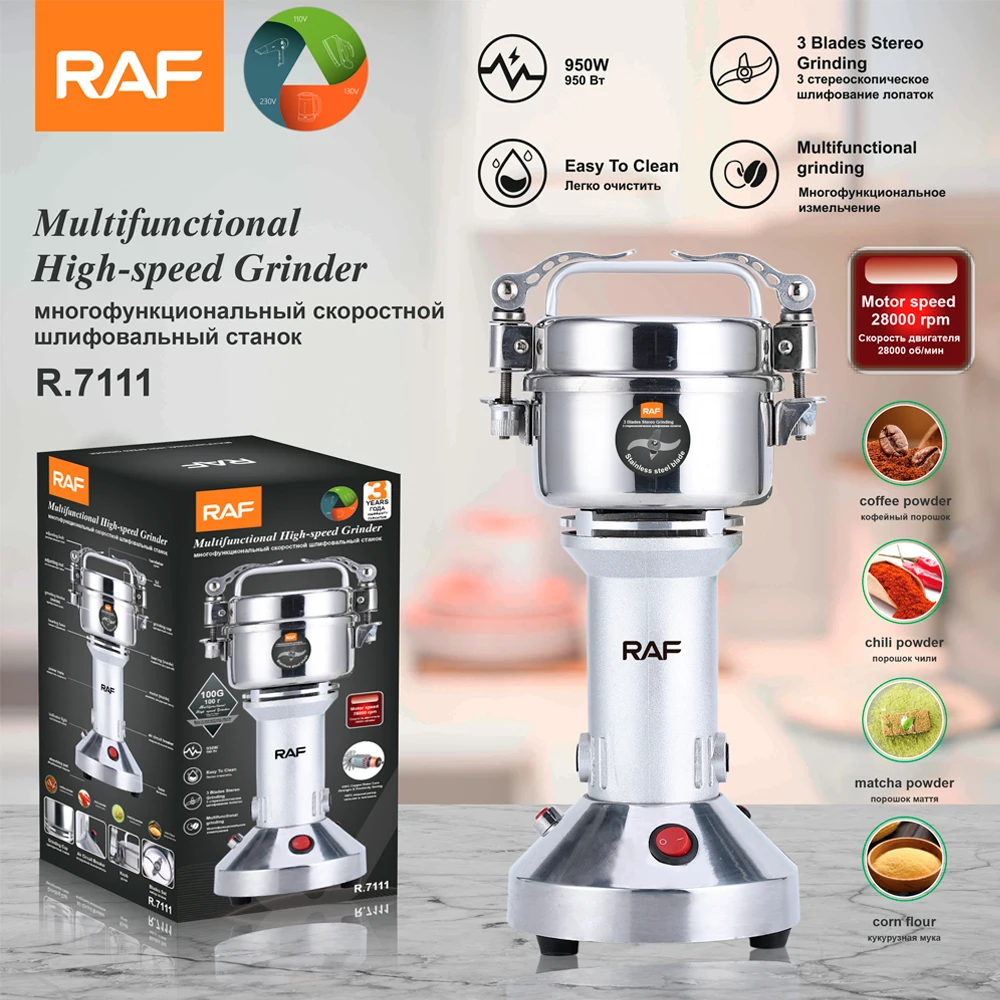 Multi-Functional High-Speed Electric Grinder for Coffee, Chili, Matcha ...