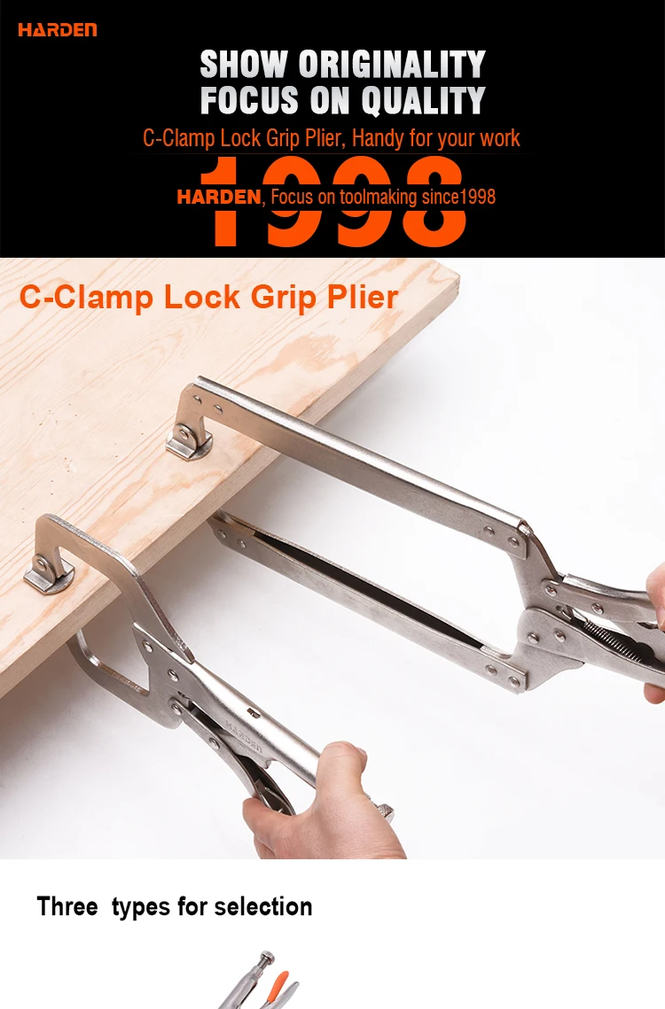 Harden 11" C-Clamp - Versatile Grip Pliers for Professionals