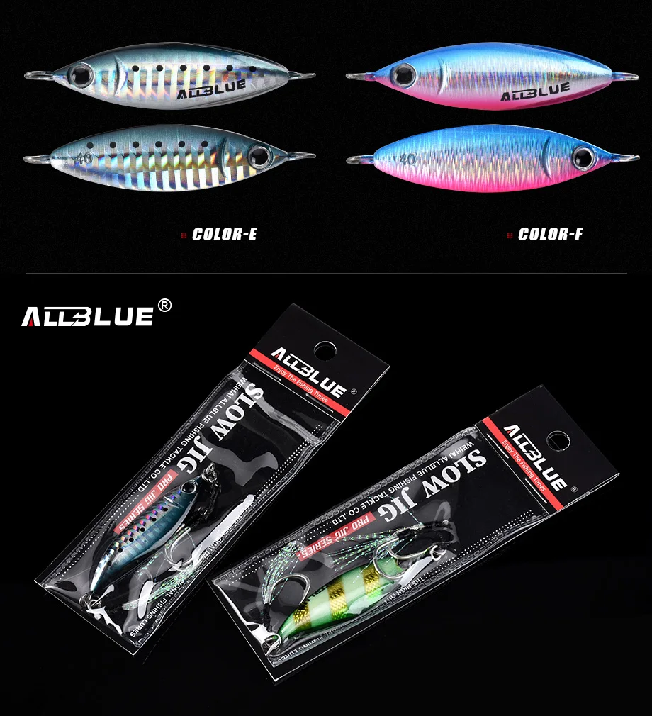 ALLBLUE S-BENT Jigging Lures - Versatile Fishing Solutions