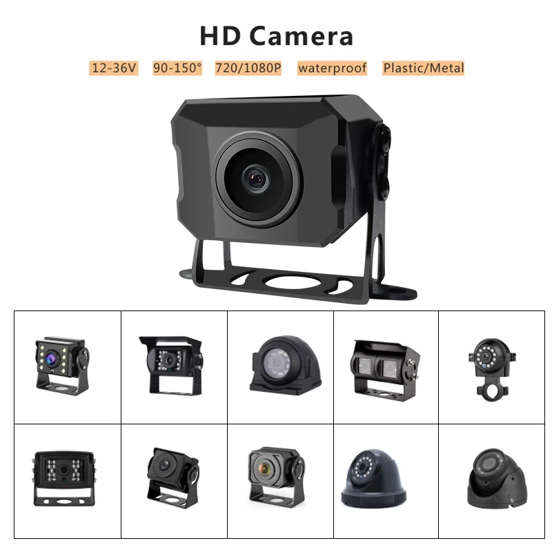 720P Truck Camera Anterior and Posterior Vision 2 Channel Video Input ...