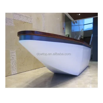 High Quality Boat Shape Reception Desk For Modern Office - Buy Boat ...