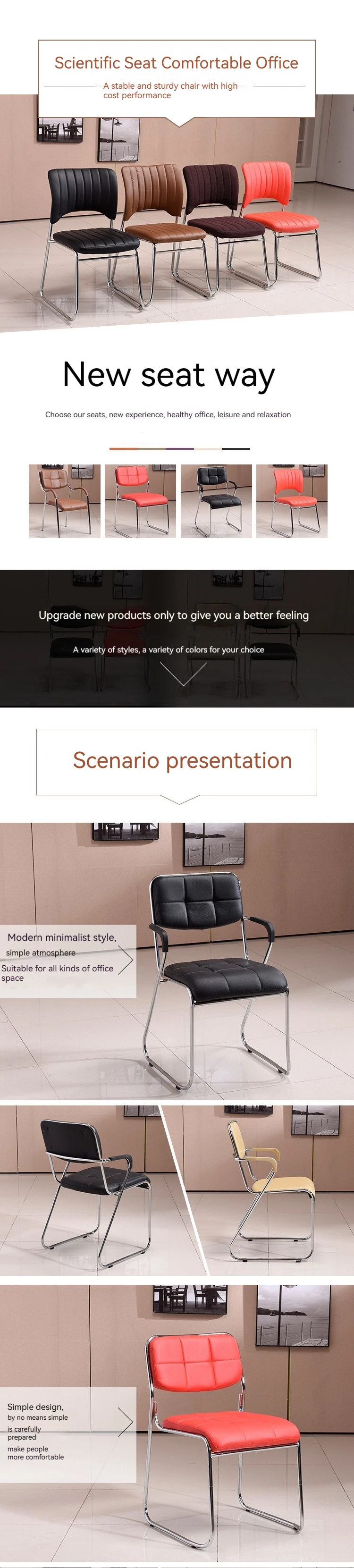 Modern Home Reference Furniture Metal Leg Ergonomic Reclining Mesh ...