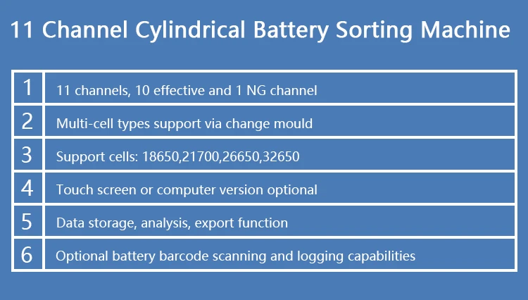 18650 Battery Sorting Grading Machine - Precision & Efficiency