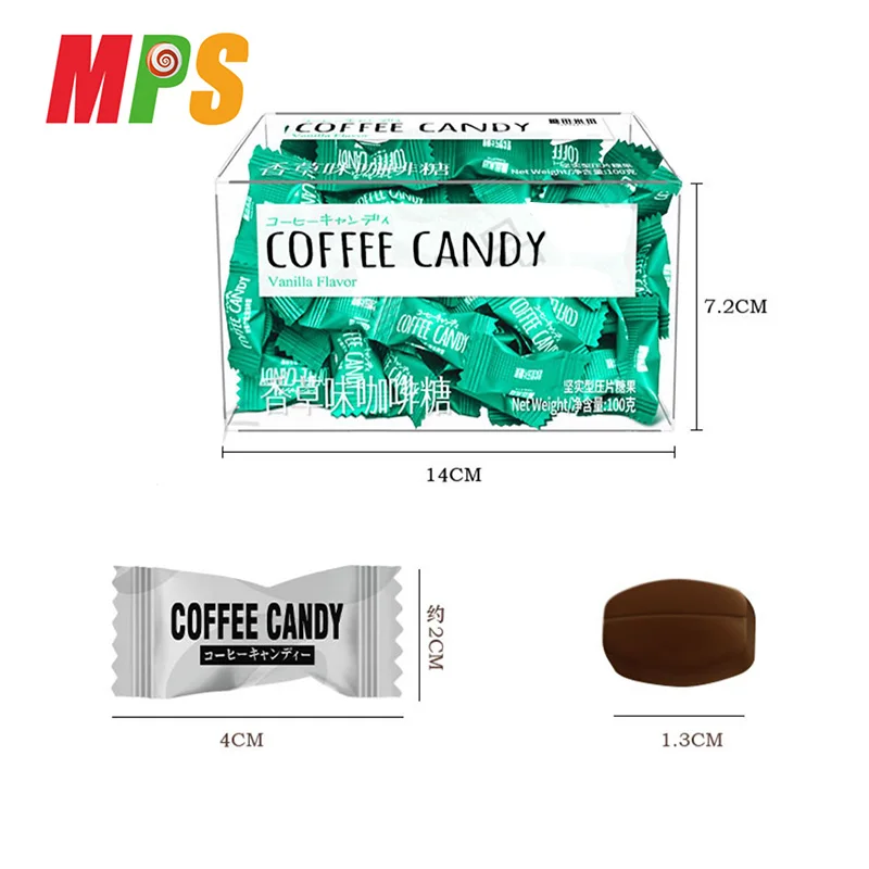 Innovative Classic Real Coffee Flavor Hard Candy Coffee Beans Pressed ...