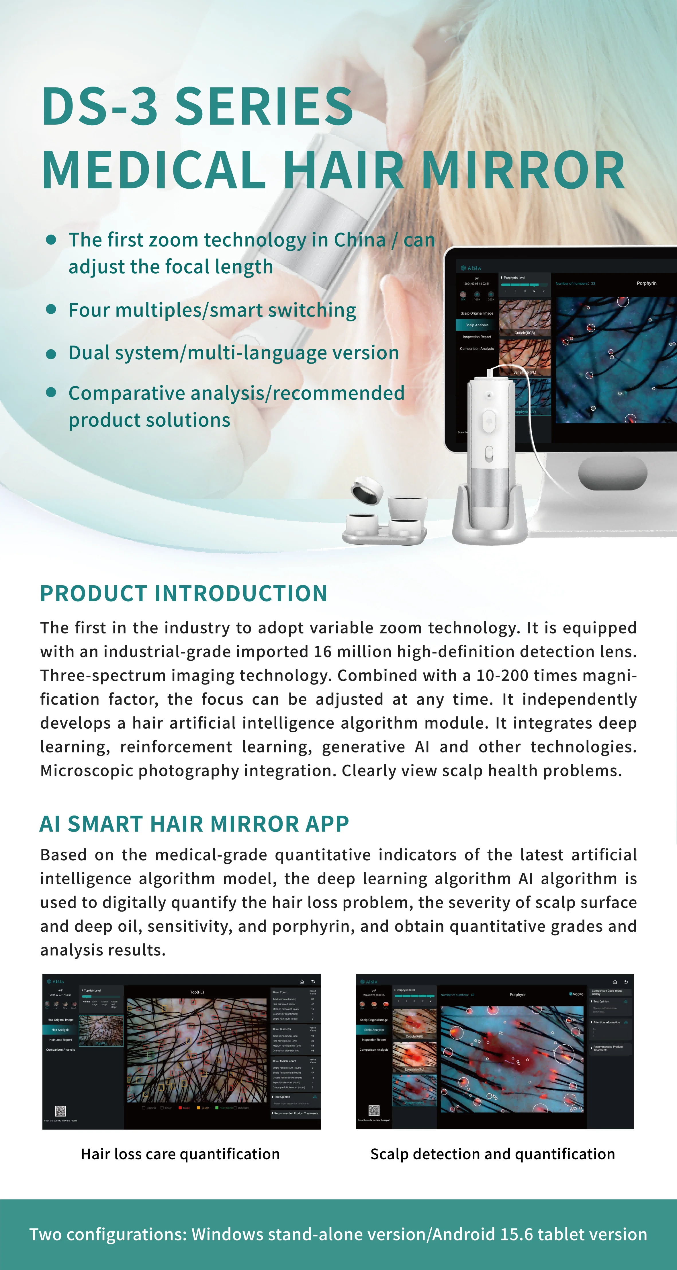 New Arrival 2026 Hair and Scalp Analyzer 36 Million Pixels Hair ...