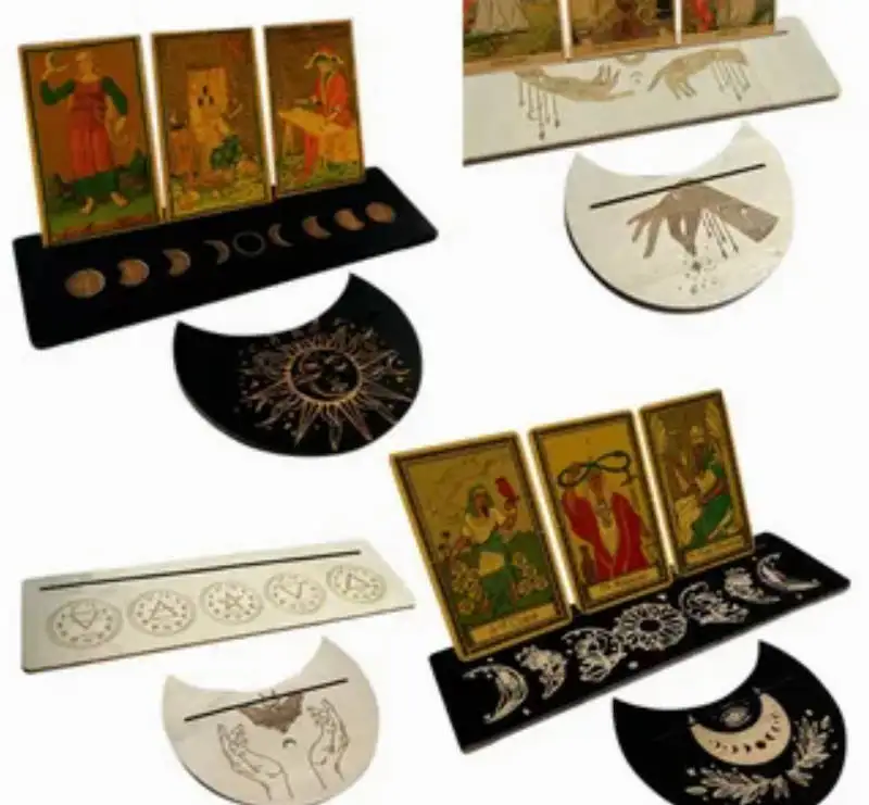 Wooden Tarot Card Display Card Base Stable Durable Tarot Card Stand ...