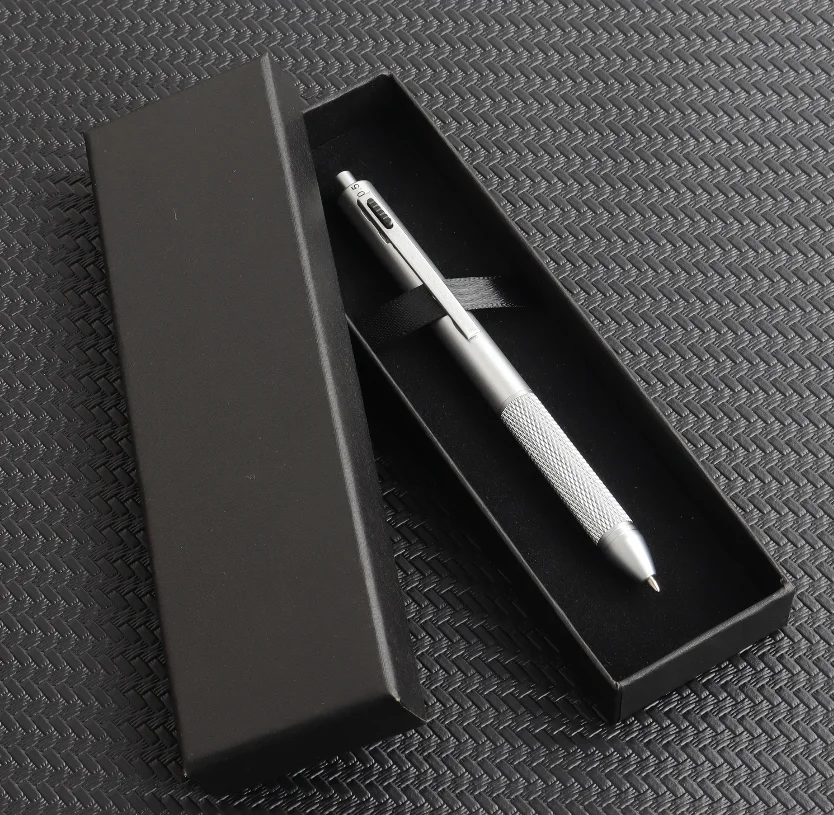 4 in 1 Multicolor Metal Pen - Retractable & Eco-friendly