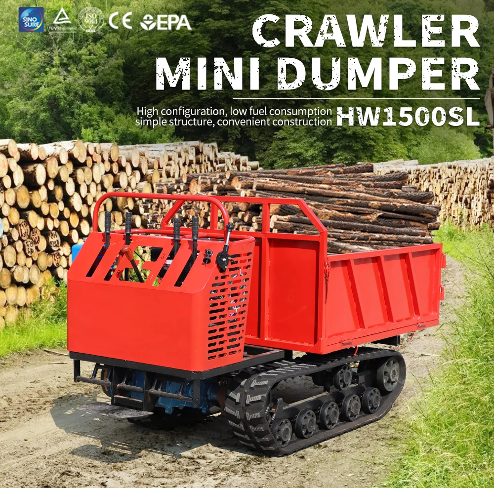 Self Loading Farm Crawler Plantation Vehicles Carrier Diesel ...