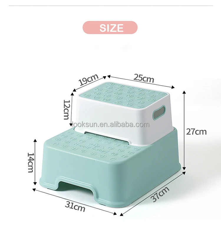 Custom Double Step Toilet Toddlers Baby Child Double Plastic Step Stool ...