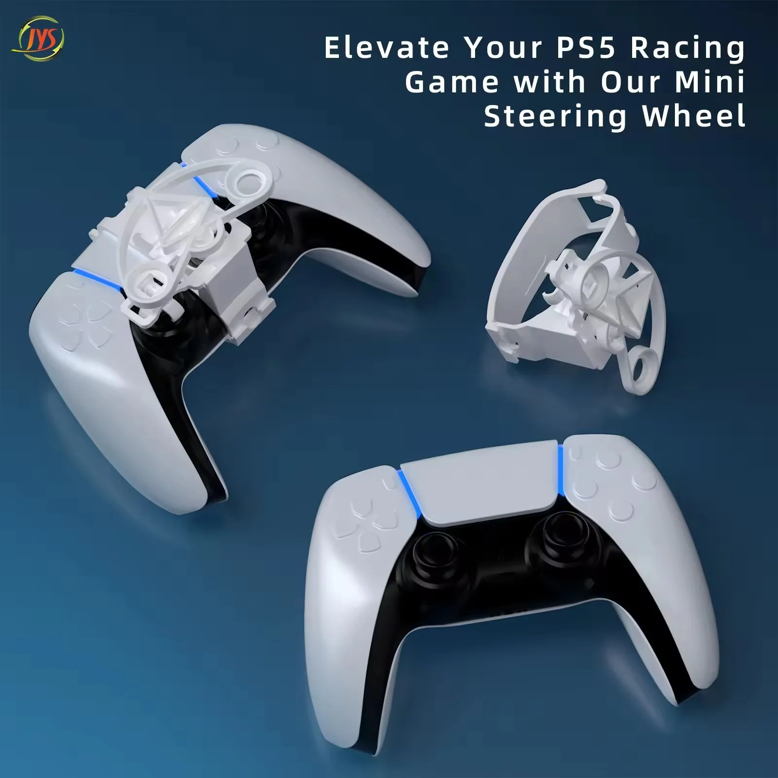 JYS-P5208 3D Printed Gamepad Steering Wheel for PS5 Racing