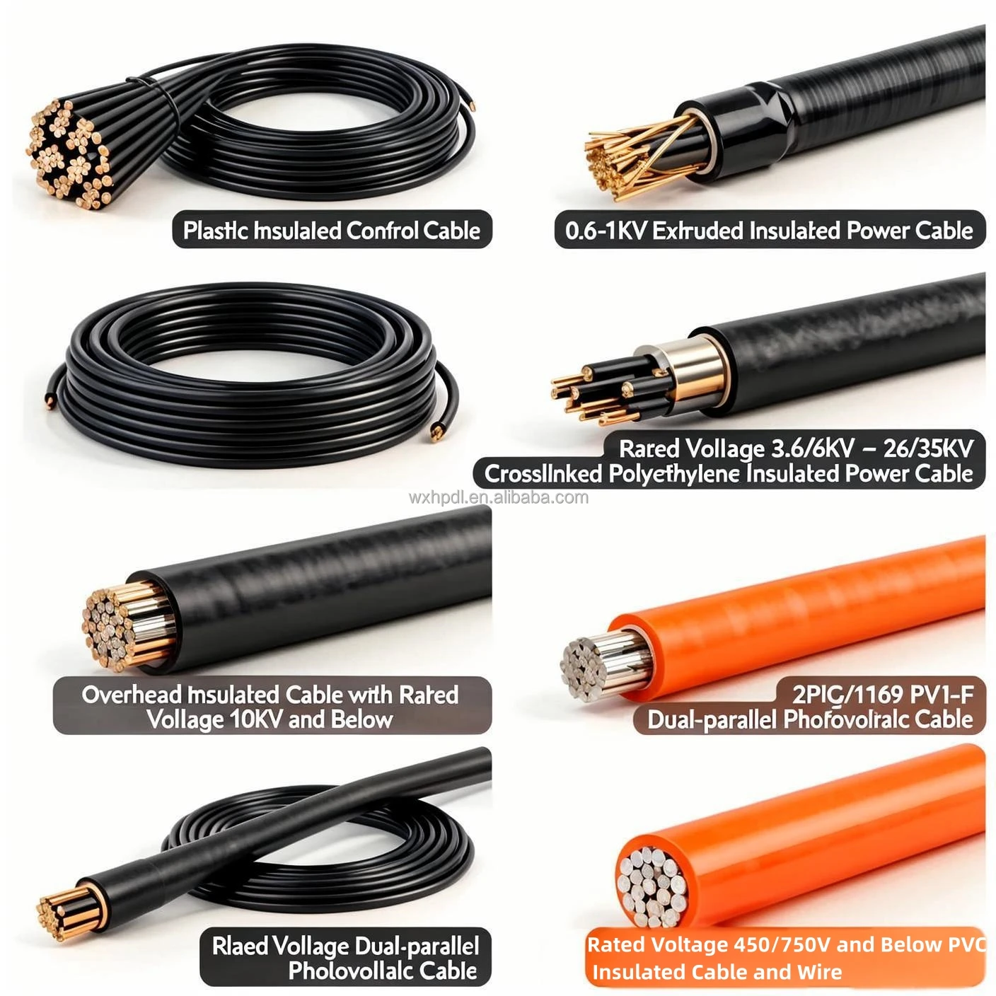 Electrical Overhead Cable Aluminum Core Cross-linked Polyethylene ...