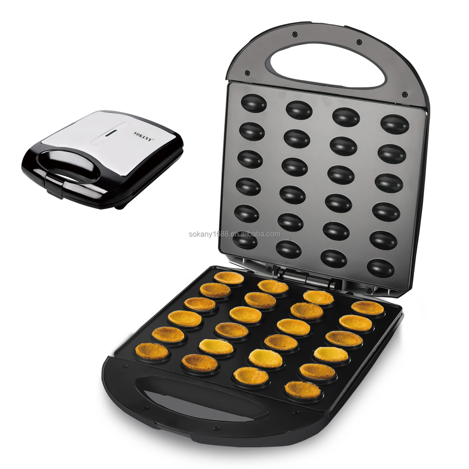 SOKANY 24-Hole Stainless Steel Electric Walnut Cake Machine