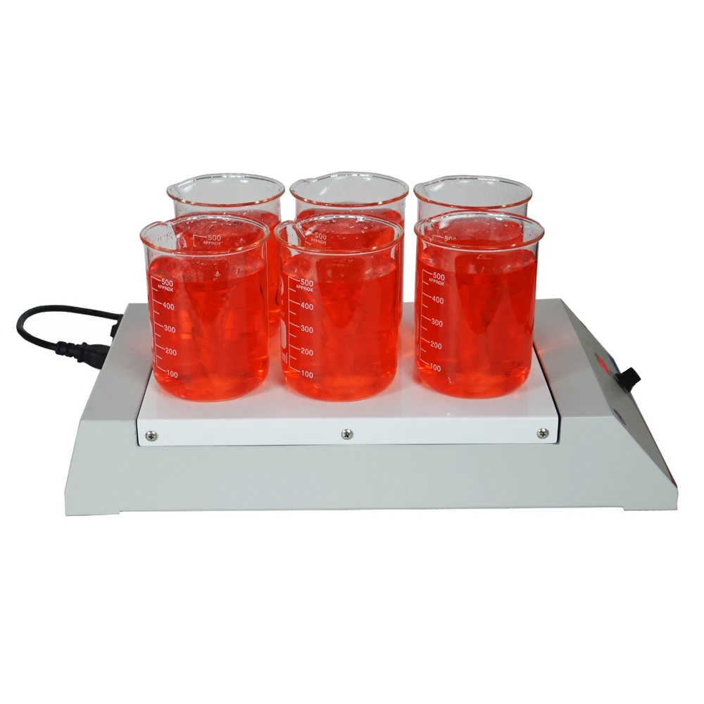 6-positions Magnetic Stirrer Hotplate Hss-6d Chemical Plate Magnetic ...