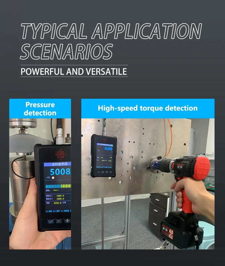 4 Channel Handheld Force Gauge Weighing Compression Tension Measure ...