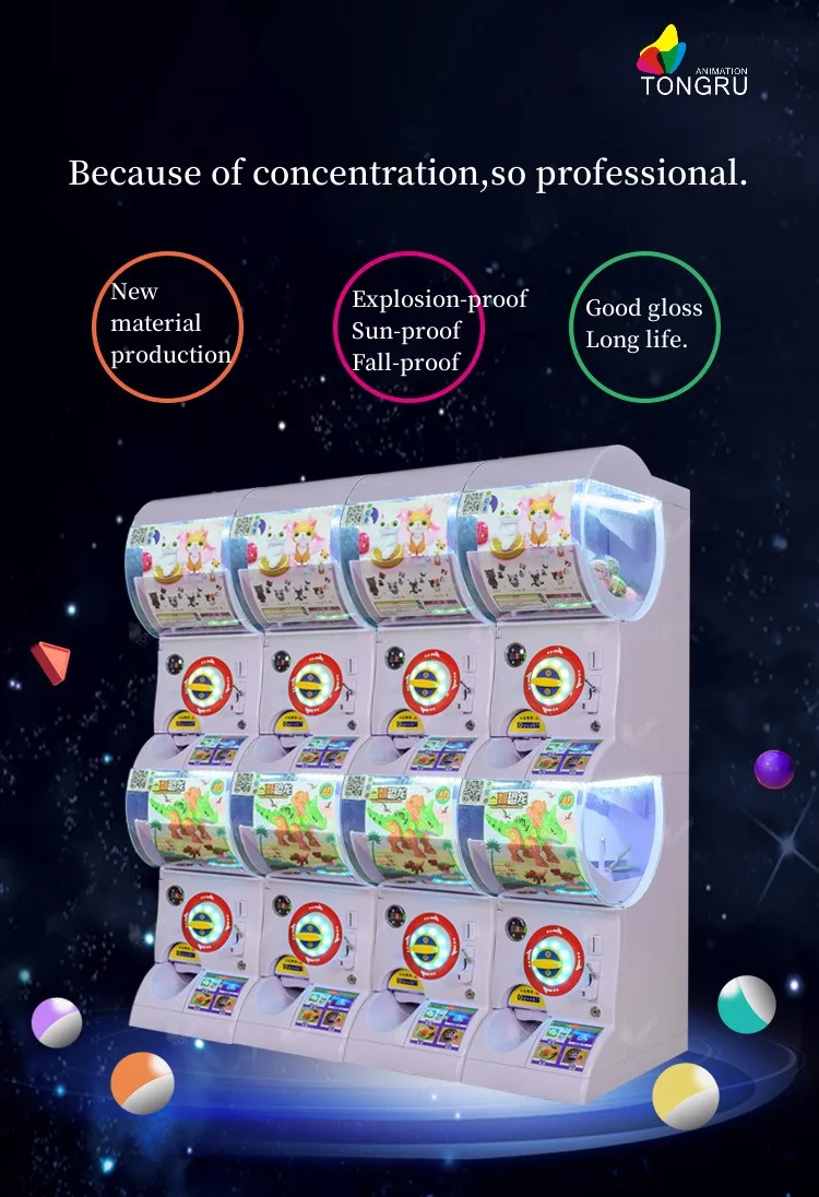 Capsule Toys Machine Floor Standing Gacha Twist Gift Game Capsule Toy ...