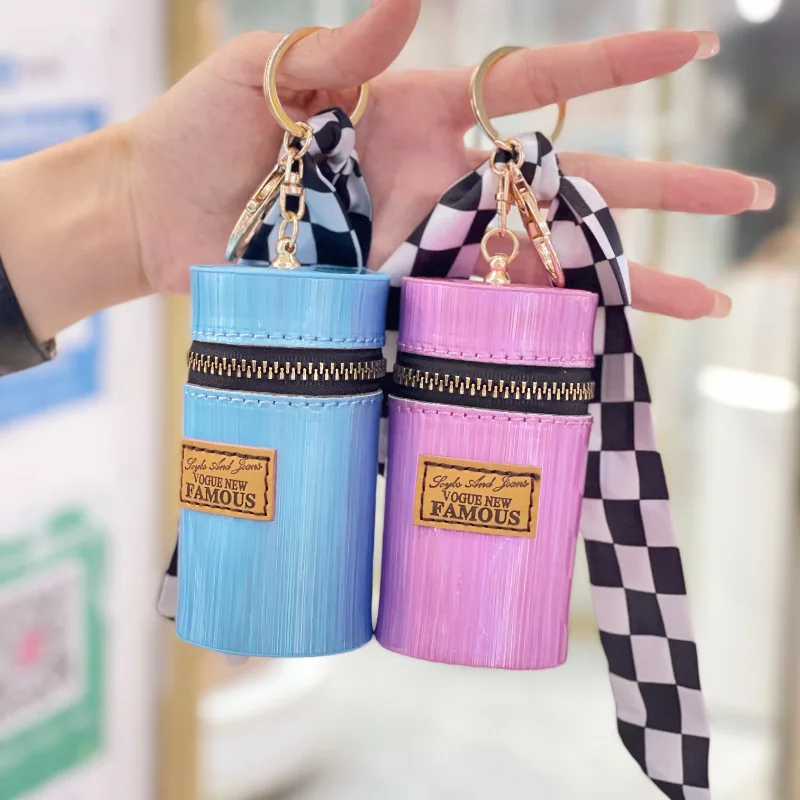 Private Label Lipgloss Mini Keychain Bag Custom Logo Cosmetic Bag ...