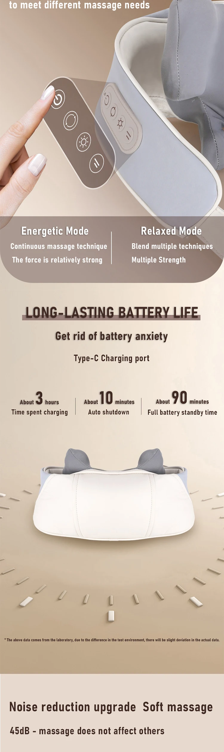 New Heated Neck and Shoulder Massager with Heat Therapy