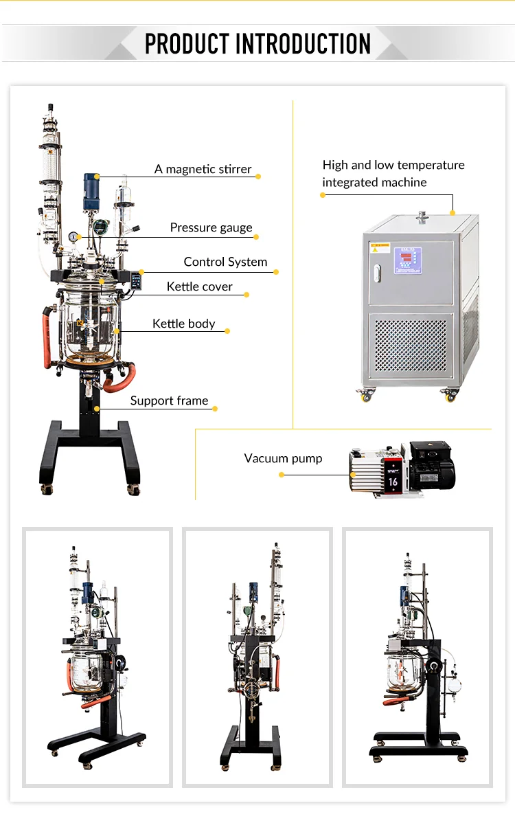 Ask 20l Lab Vacuum Distillation Jacketed Glass Reactor Price - Buy ...