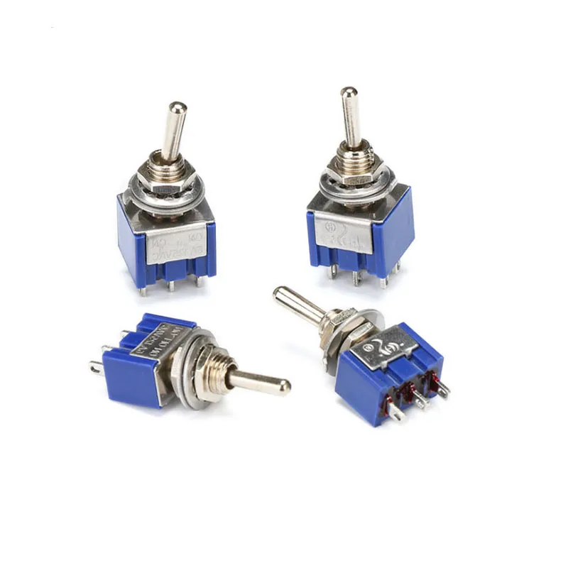 3a Dpdt 6 Pin On Off On Latching 3 Position 12v Toggle Switch For Toys ...