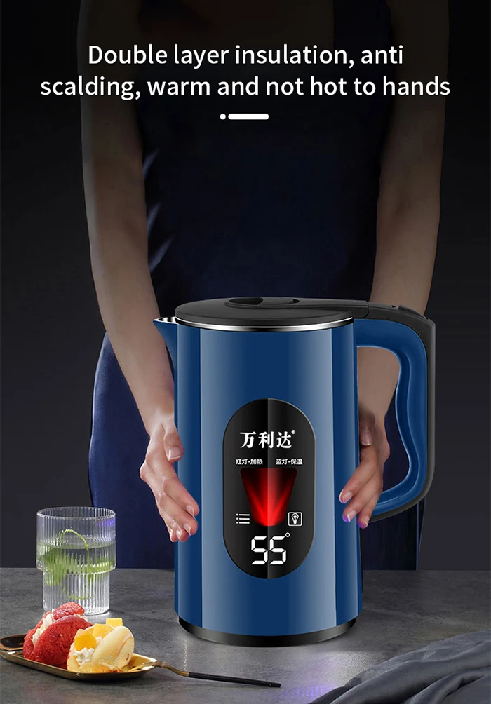 3L Electric Kettle with LED Display - Smart Boiling Solution