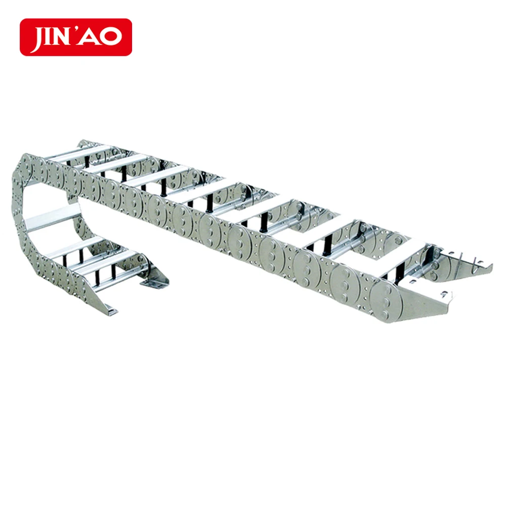 Lathe Metal Electrical Cable Steel Drag Chain Carriers Heavy-duty Loads ...