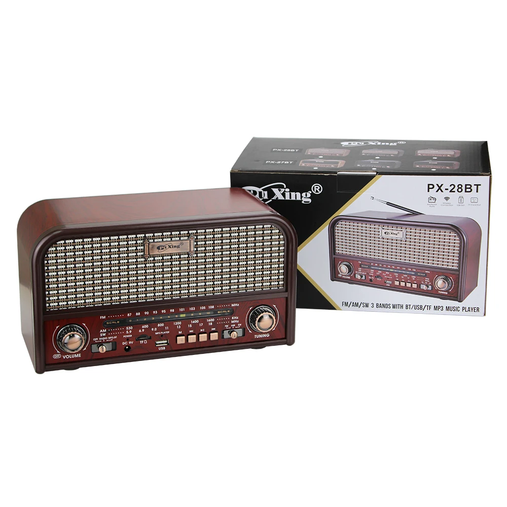 2023 Newest Puxing Retro Style Desktop Radio High Sensitivity Am Fm Sw ...