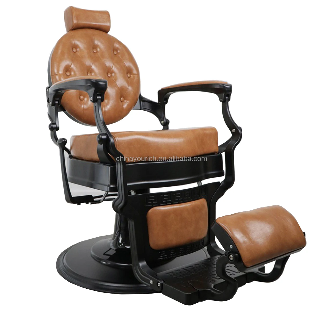 Black Heavy Duty Barber Chair - Perfect for Hair Salons