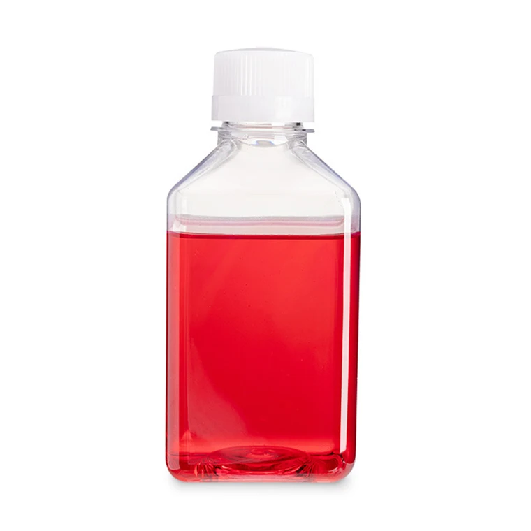 Sterile Transparent Reagents Bottle Lab Pet Petg Square Reagent Media ...