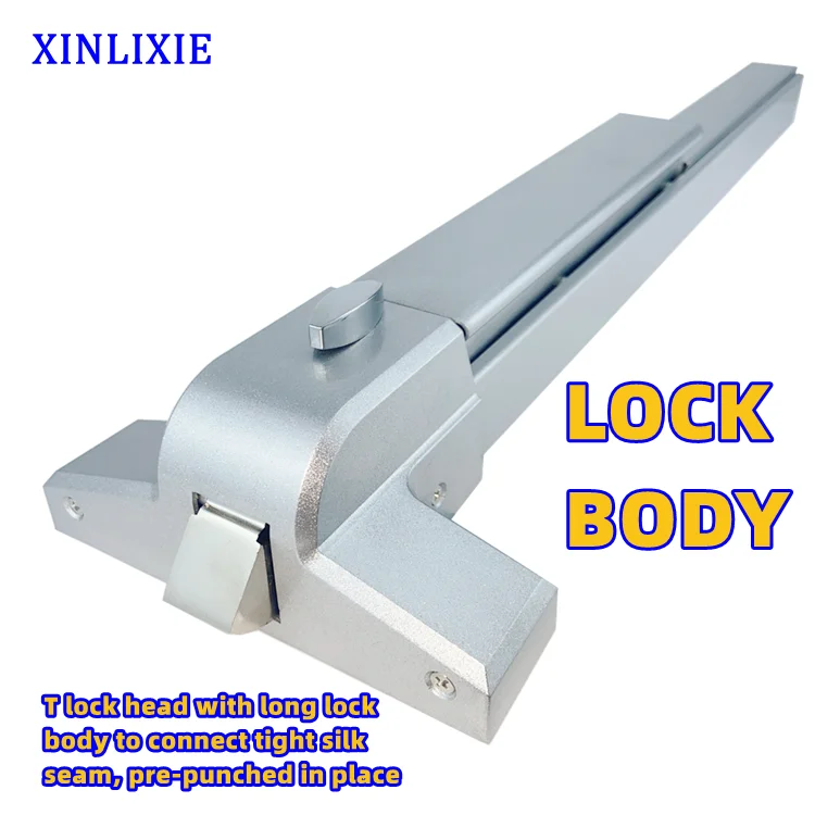 Fire Escape Door Lock Panic Push Bar Exit Device Emergency 1000mm Size ...