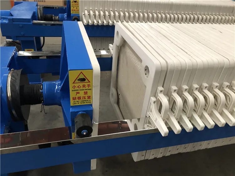 6 square Filtration Pressure Filter Press for Kaolin Paste Ceramic Clay ...