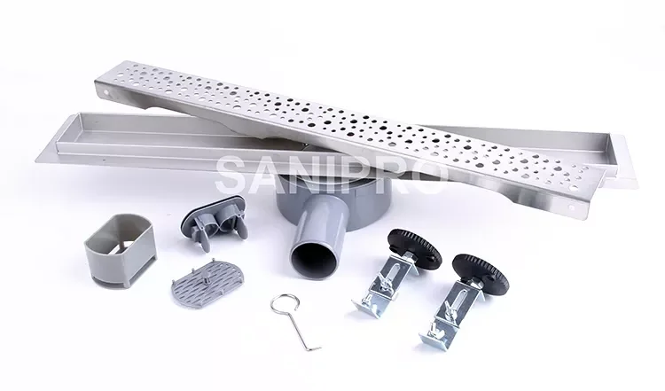 SANIPRO Bathroom Shower Water Grate Channel Drainage Rectangular Floor ...