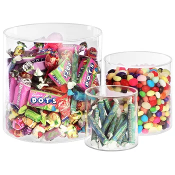 Countertop Cylinder Riser 3 Size Stackable Round Lollipop Display Bins ...