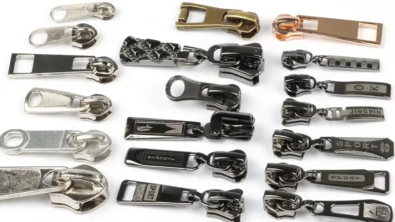 Multiple Styles Zipper Pull Tabs Wholesale Zipper Slider For Bag ...