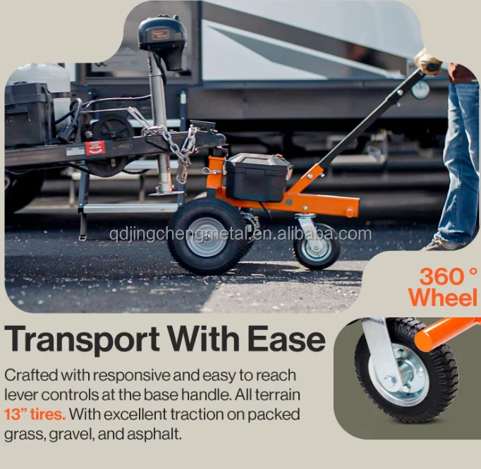 2800lbs Capacity Trailer Mover Electric Caravan Trailer Dolly With 2 ...