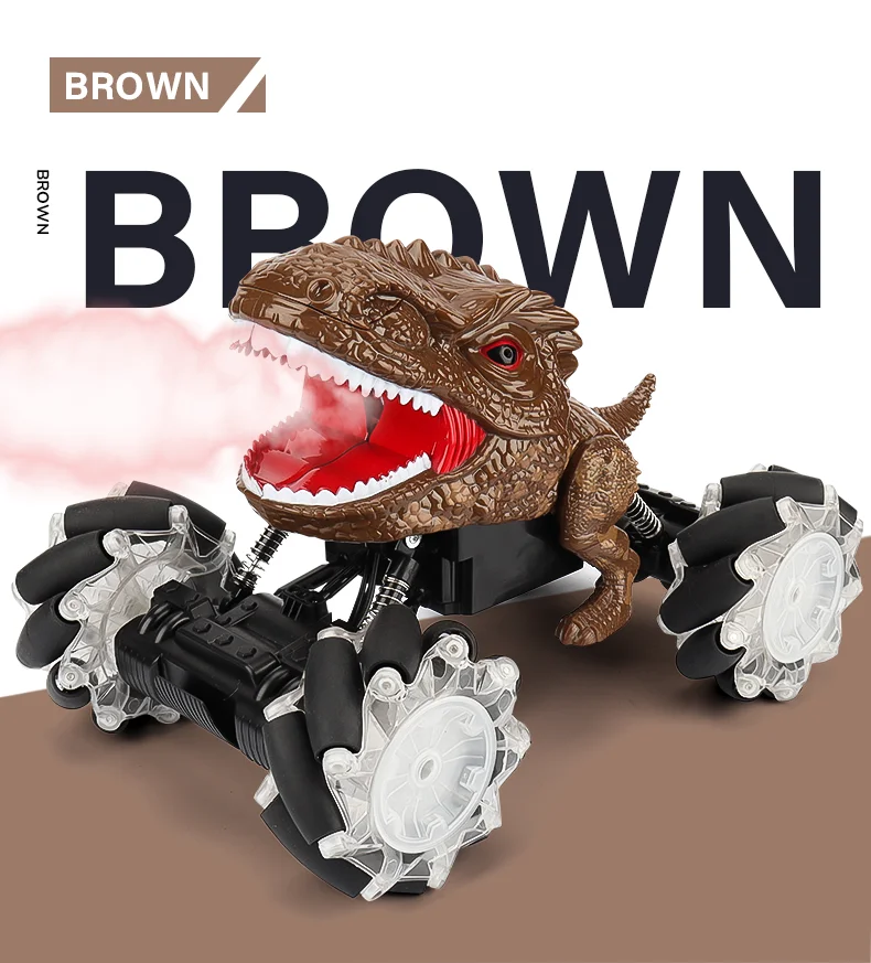 New 1:12 Full-scale Tyrannosaurus Rex Light Spray Drift Stunt Remote ...