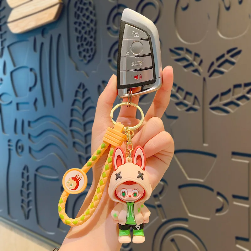 3d Kawaii Cute Anime Keychain Cartoon Key Chain Cartoon Pendant Labubu ...