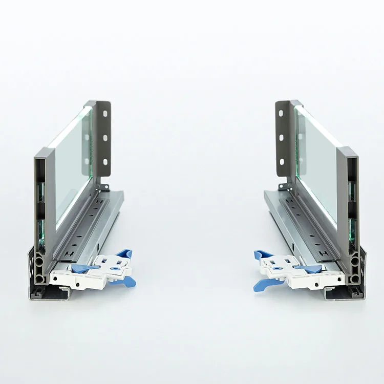 Unihopper Soft Closing Double Wall Drawer Box Systems With Glass Side ...