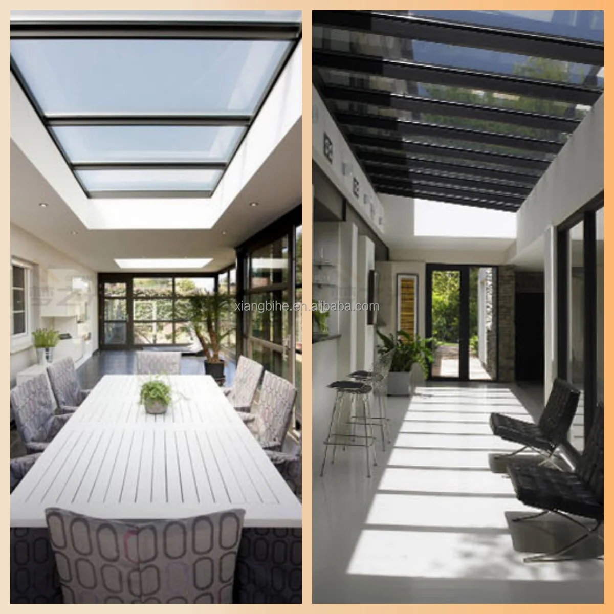 Customized Motorized Moving Multi-Fold Sunroof for Basement and Courtyard