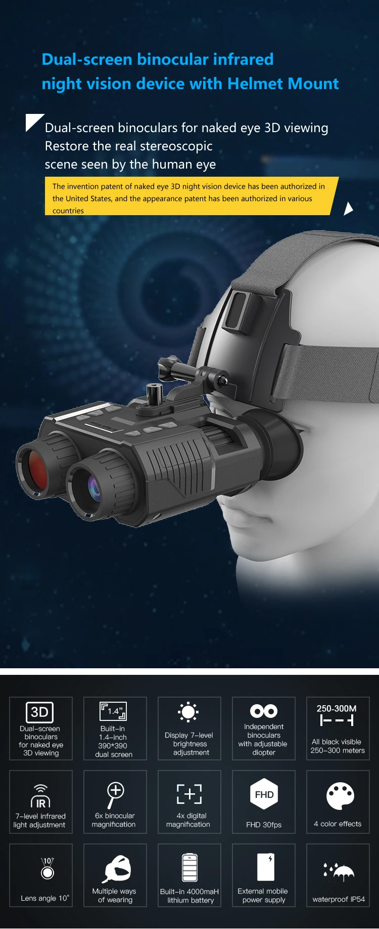 Nv8000 3d Night Vision Goggles Binocular Binoculars Night Vision ...