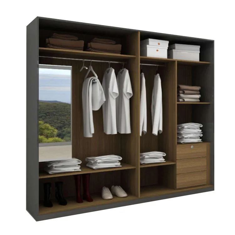 Customized Walk in Closet Cabinet Wardrobe Aluminum Closet Cabinets ...
