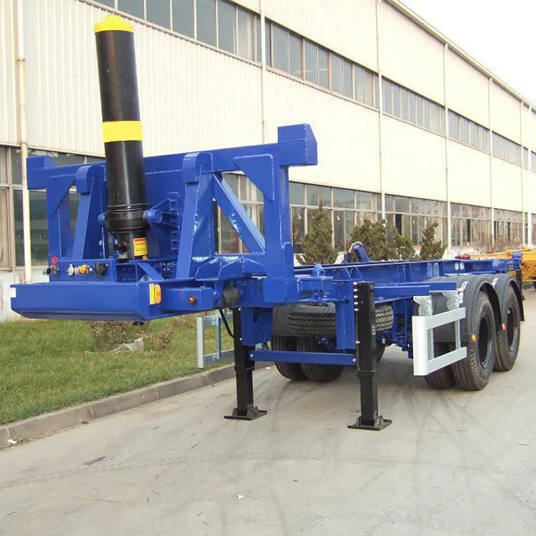 20Ft Dump Container Trailer Chassis 20 Feet 2 Axles Tipping Container ...