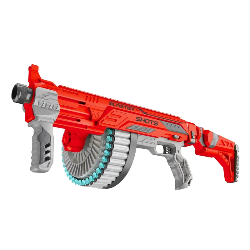 Motorized Blaster Toy Gun Electric Automatic Shooting Toys Soft Bullet ...