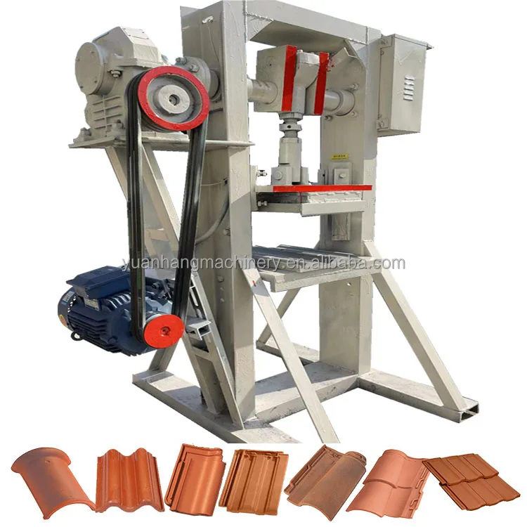 Auto electric clay roof brick moulding mud soil press tile brick ...