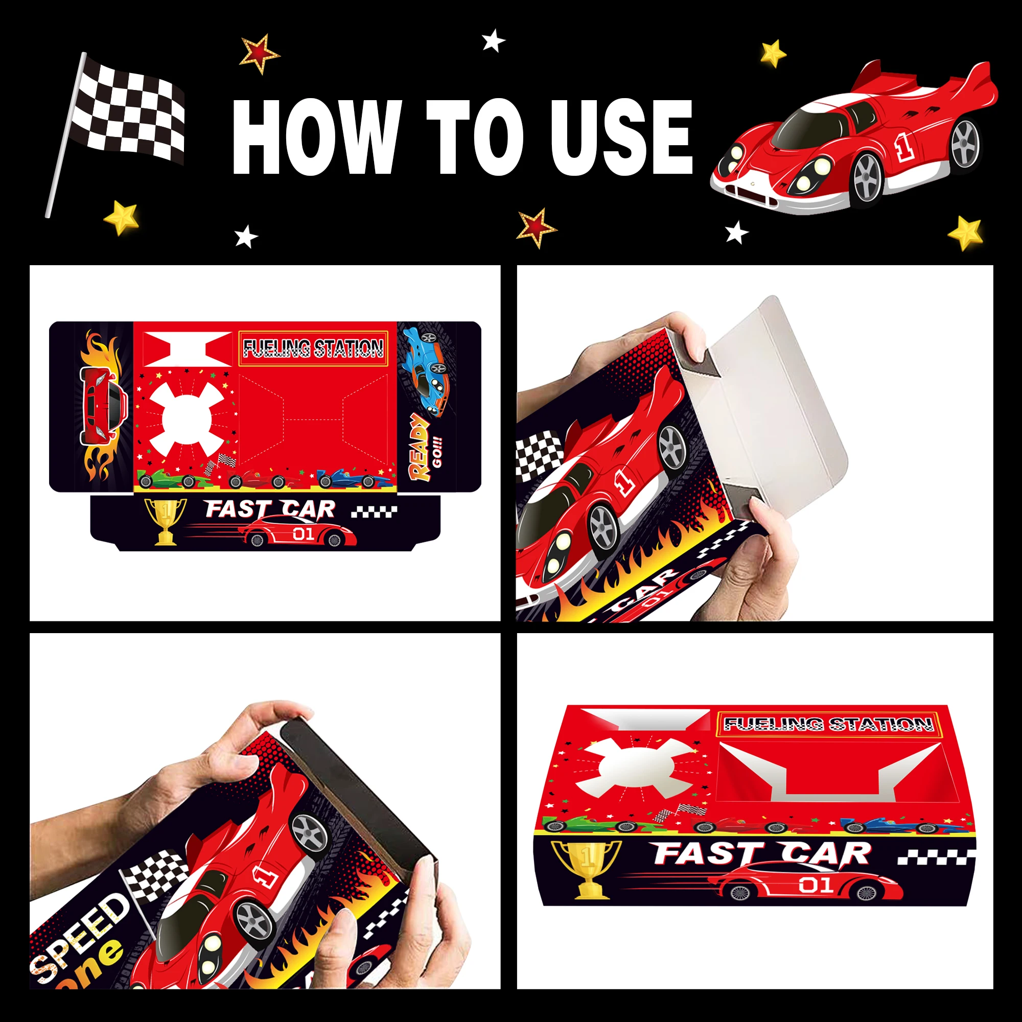 Xindeli Ky004 Racing Car Snack Trays Popcorn Candy Food Drink Holder ...