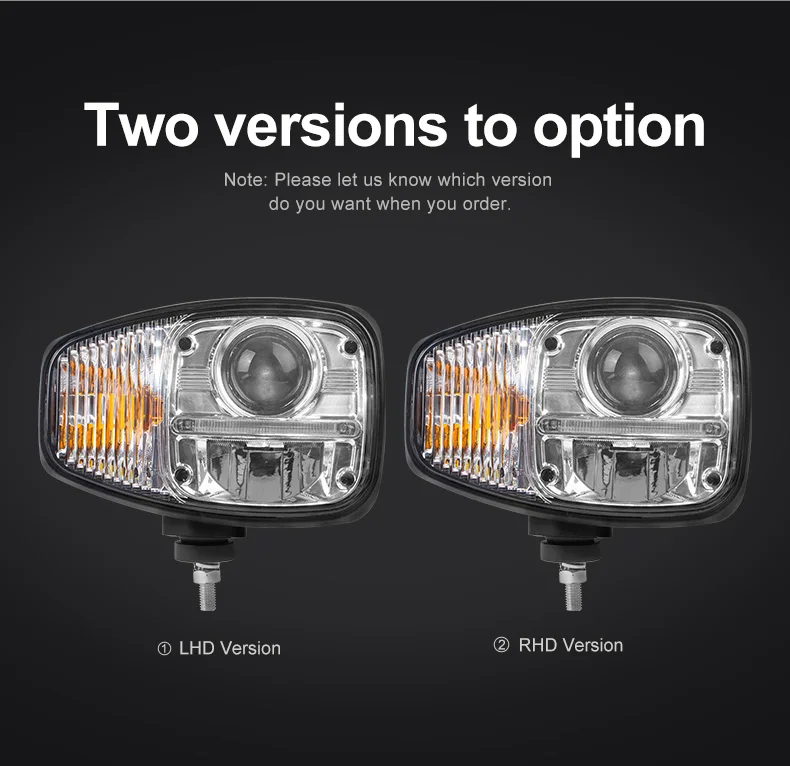 Wheel Loader Headlight 82w Caterpillar 9 Inch 24v Head Light R112 ...